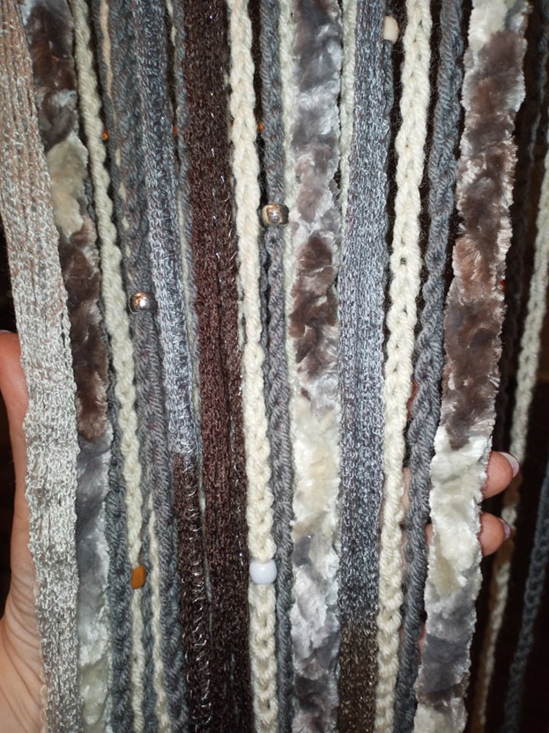 Cozy Greige Velvet Boho Curtain Room Divider - Etsy