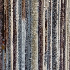 Cozy Greige Velvet Boho Curtain Room Divider - Etsy