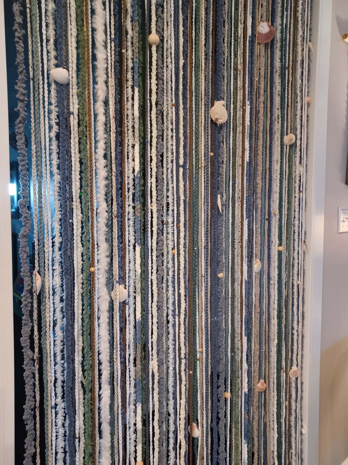 Boho Sand & Surf Sea Shell Curtain Backdrop Room Divider - Etsy