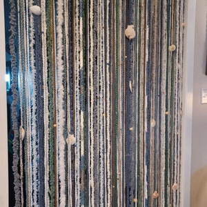 Boho Sand & Surf Sea Shell Curtain Backdrop Room Divider - Etsy