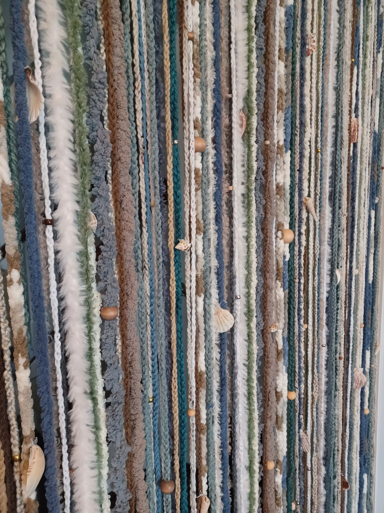 Boho Sand & Surf Sea Shell Curtain Backdrop Room Divider - Etsy