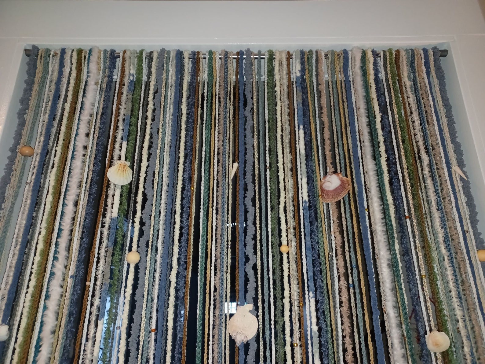 Boho Sand & Surf Sea Shell Curtain Backdrop Room Divider - Etsy