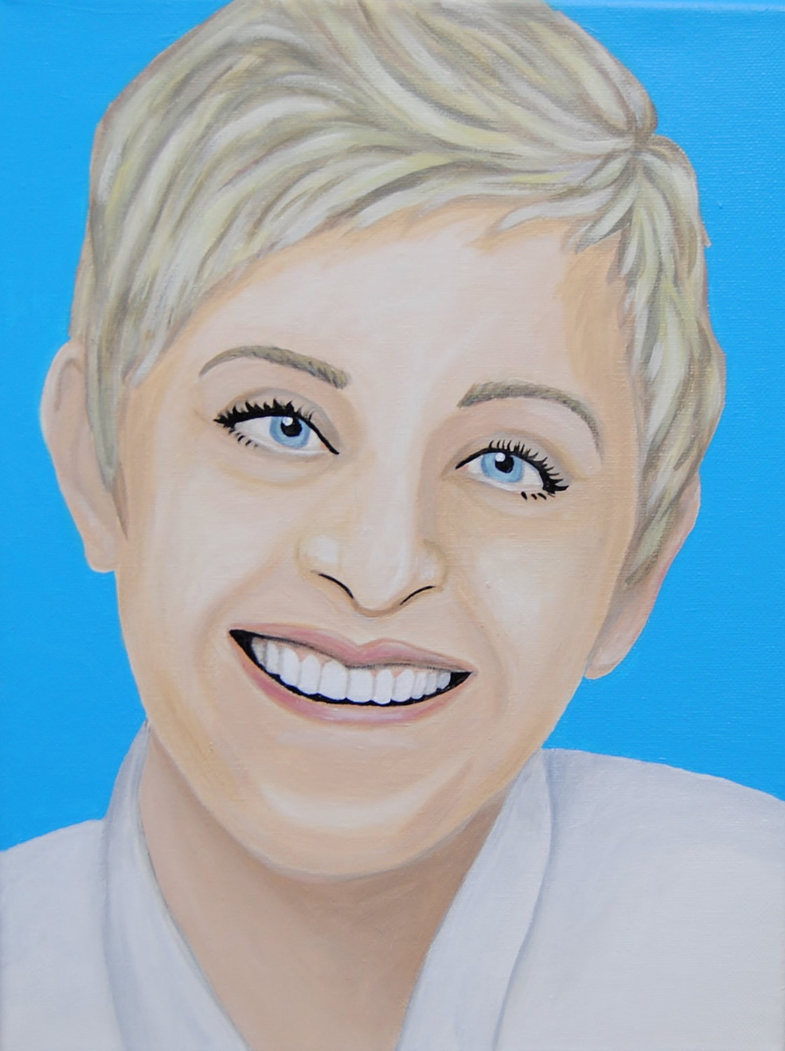 Ellen Degeneres 9x12 Acrylic Painting - Etsy