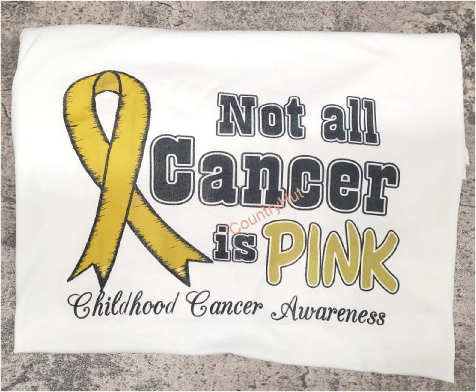 T-shirt Not All CANCER is Pink CHILDHOOD CANCER Awareness - Etsy