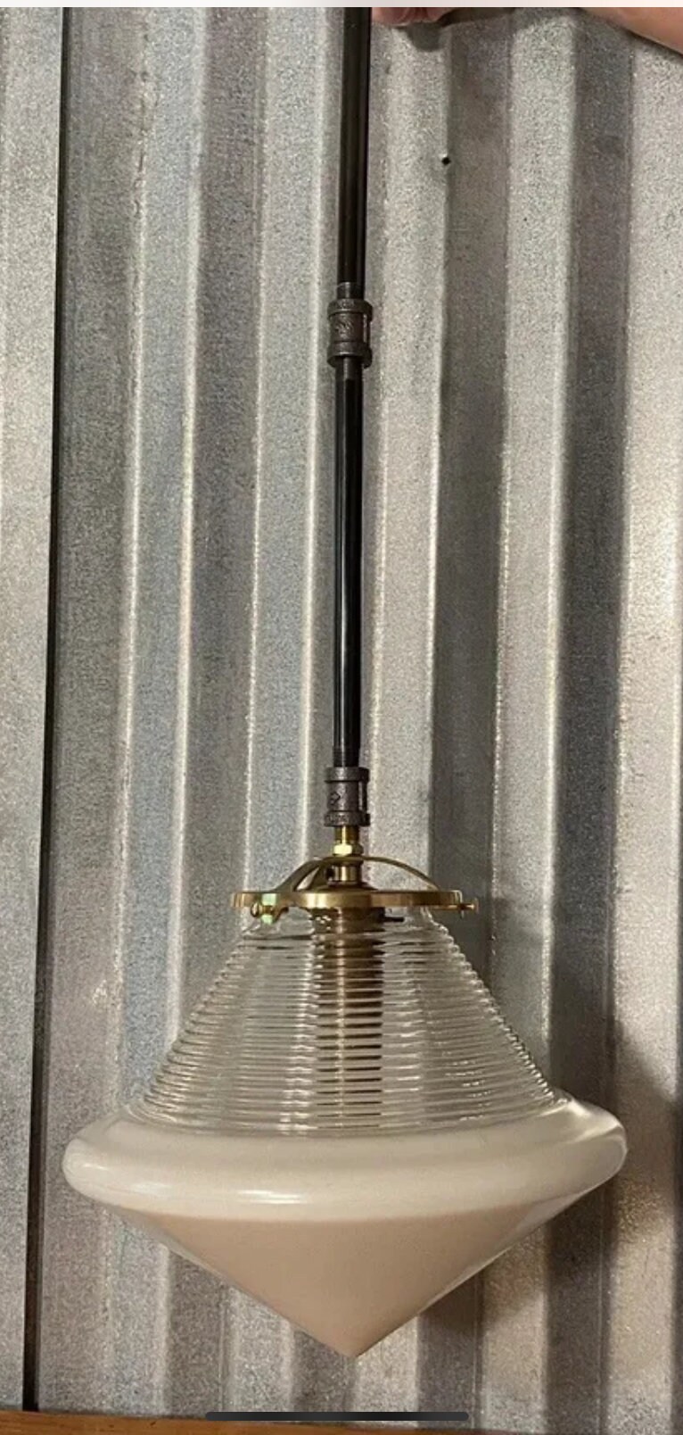 Vintage Rare Mid Century Modern Art Deco Atomic Pendant Light Fixture ...