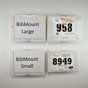 Bibmount™ Race Bib Frame Display - Invisible and Adjustable Wall Mount ...