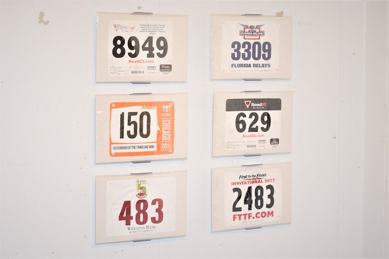 Bibmount™ Race Bib Frame Display - Invisible and Adjustable Wall Mount ...