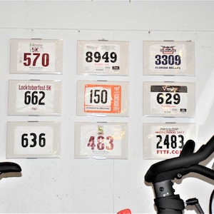 Bibmount™ Race Bib Frame Display - Invisible and Adjustable Wall Mount ...