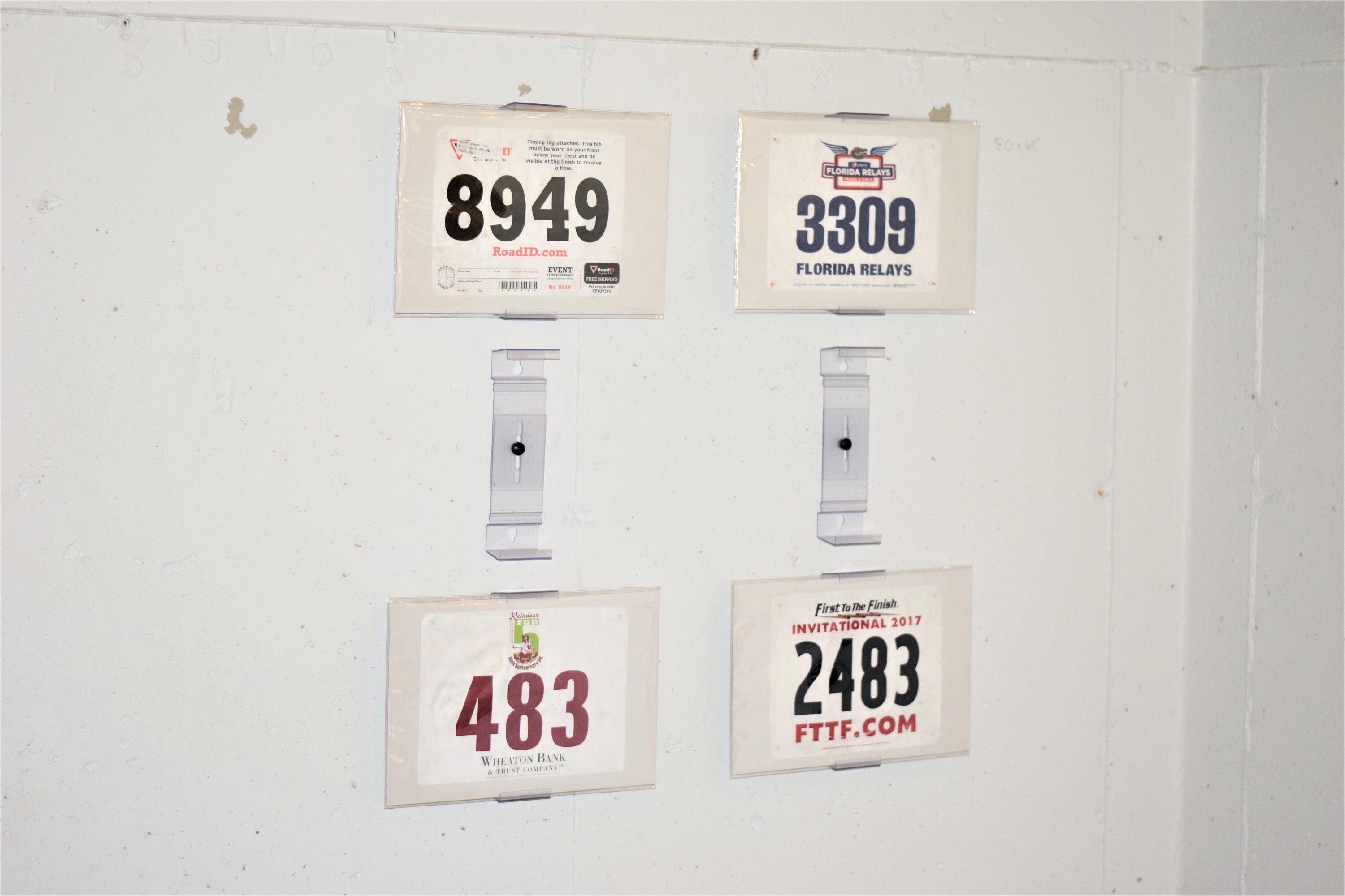 Bibmount™ Race Bib Frame Display - Invisible and Adjustable Wall Mount ...