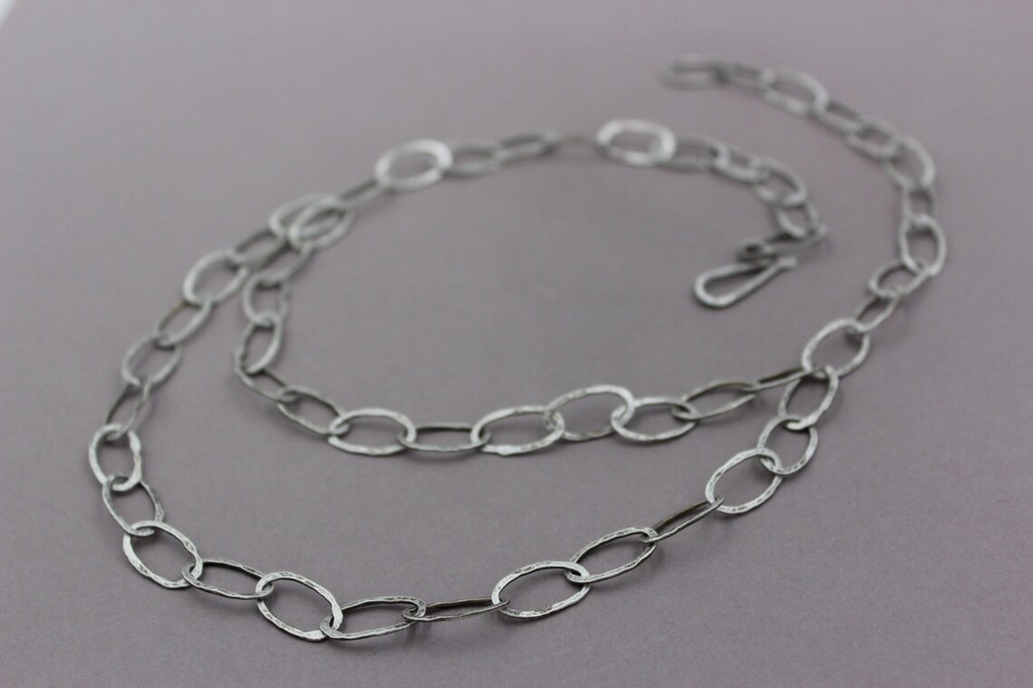 Multi Strand Handmade Silver Chain Necklace Fused Fine Silver - Etsy