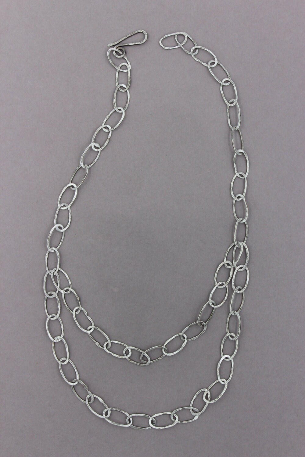 Multi Strand Handmade Silver Chain Necklace Fused Fine Silver - Etsy