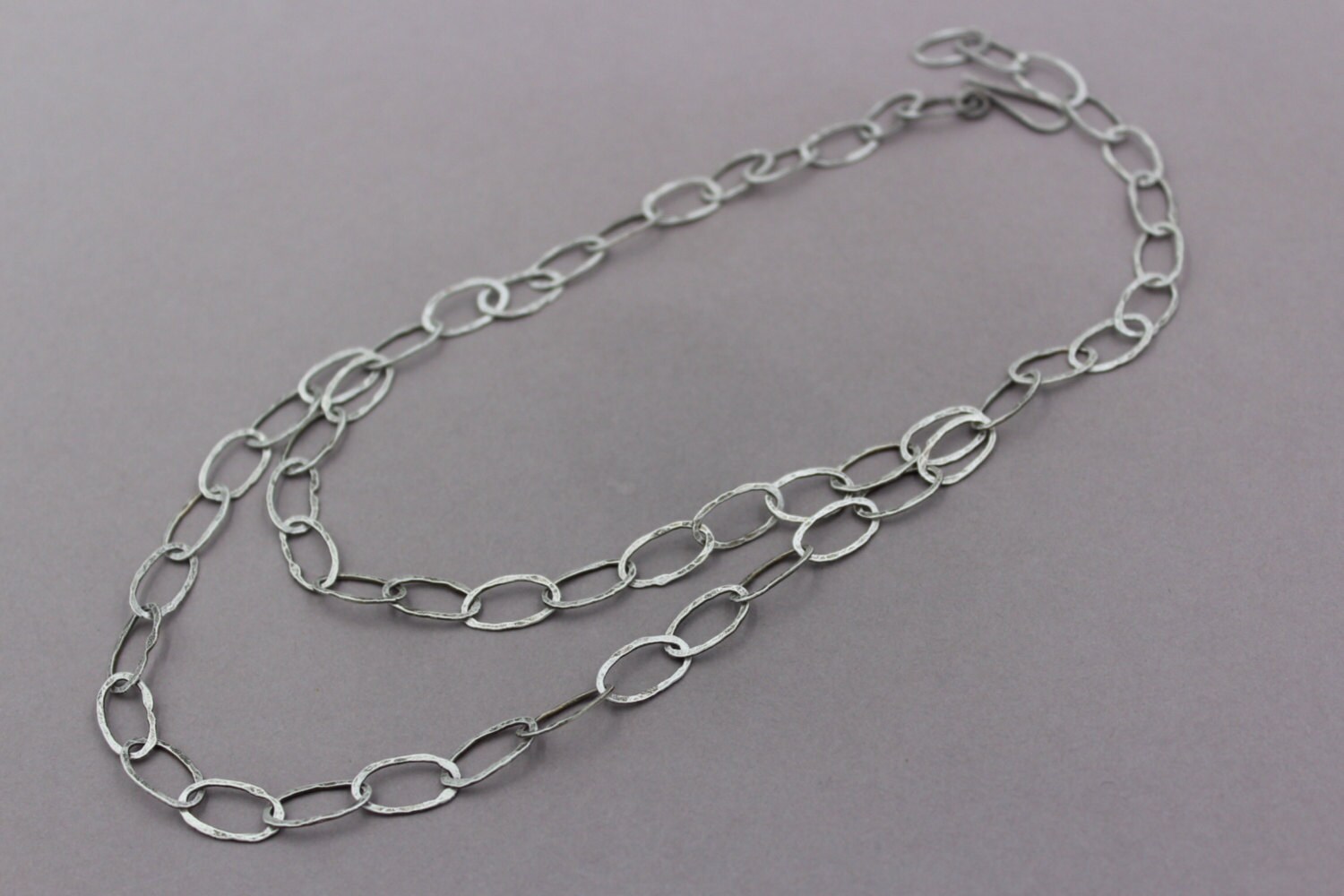 Multi Strand Handmade Silver Chain Necklace Fused Fine Silver - Etsy