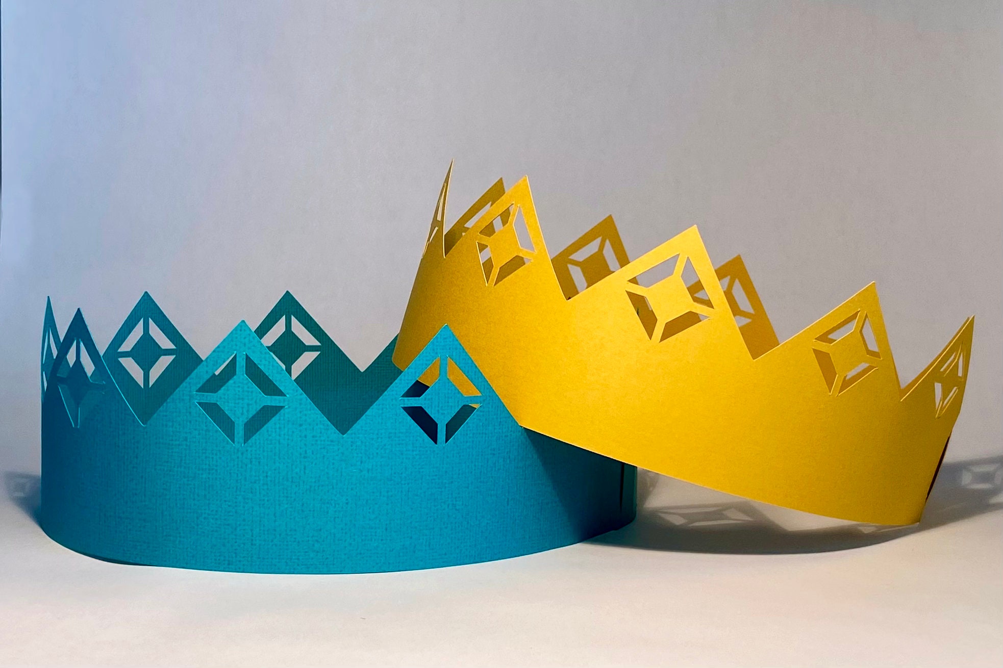 Seven 3D Paper Crowns and Tiaras SVG Cutting File Bundle - Etsy