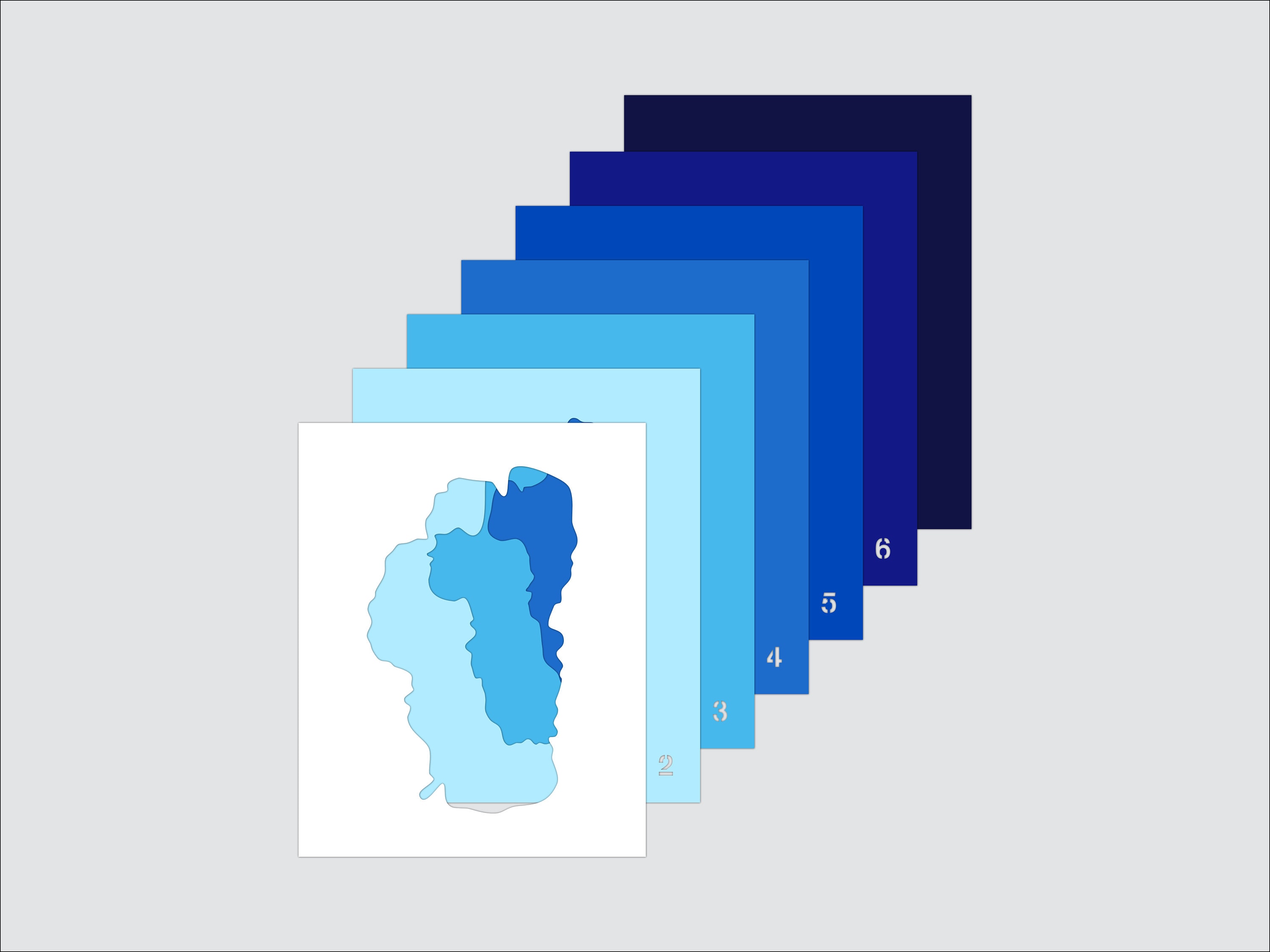 Lake Tahoe Depth Map 3D Shadow Box SVG, Lake Tahoe Shadow Box, Lake ...