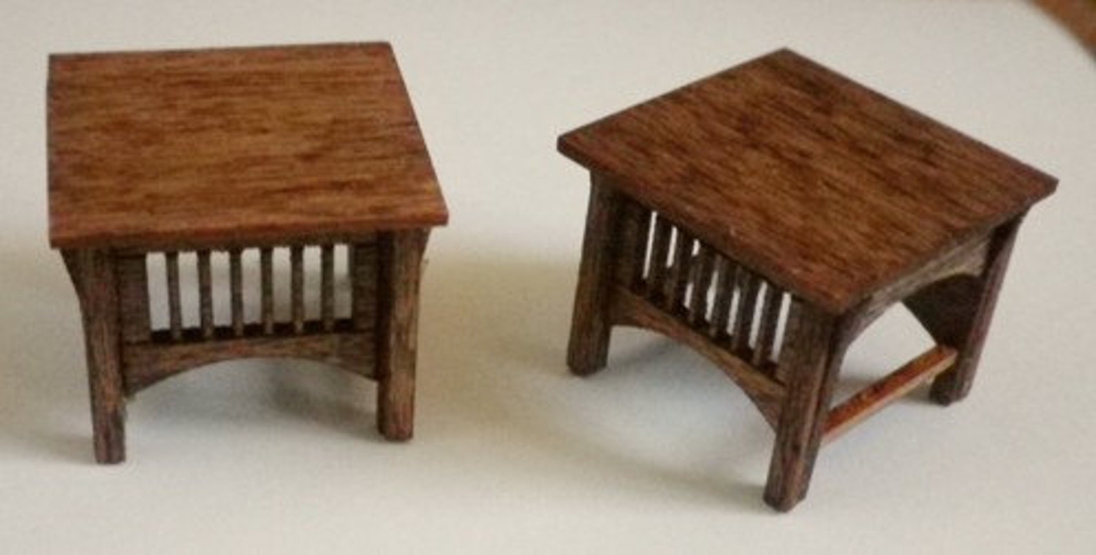 Stickley Style End Tables - 2 per Kit - Quarter Inch Scale - Etsy