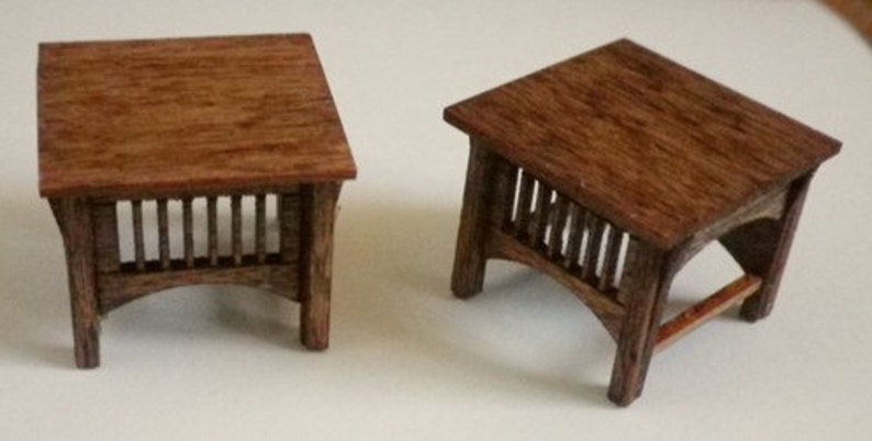 Stickley Style End Tables - 2 per Kit - Quarter Inch Scale - Etsy