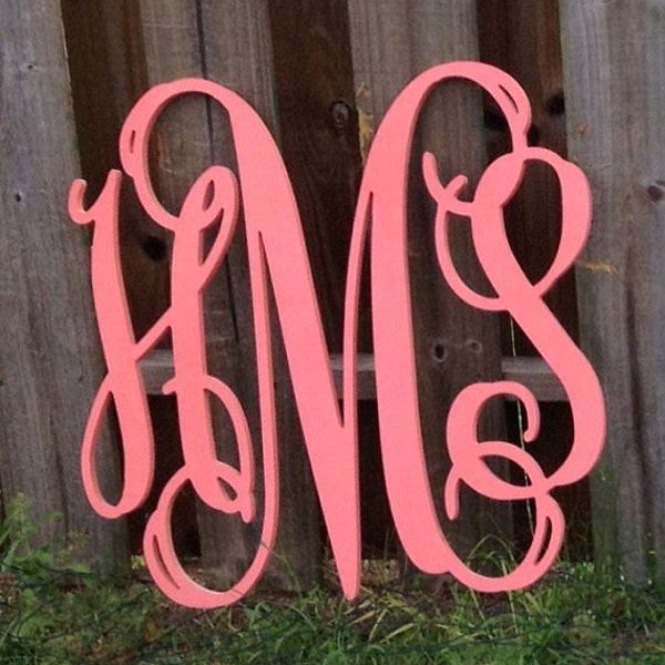 Wooden Monogram - Etsy