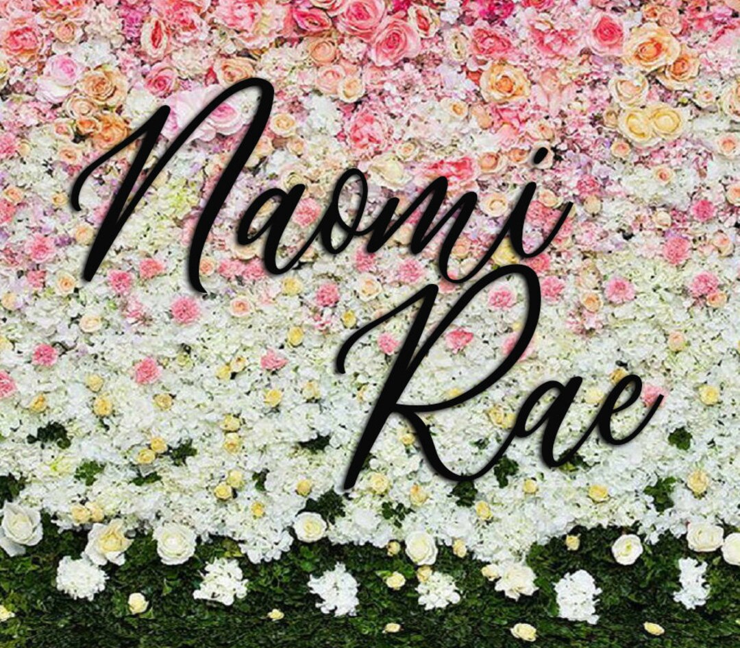 Cutout Name Signs Two Names Calligraphy Nursery Decor - Etsy