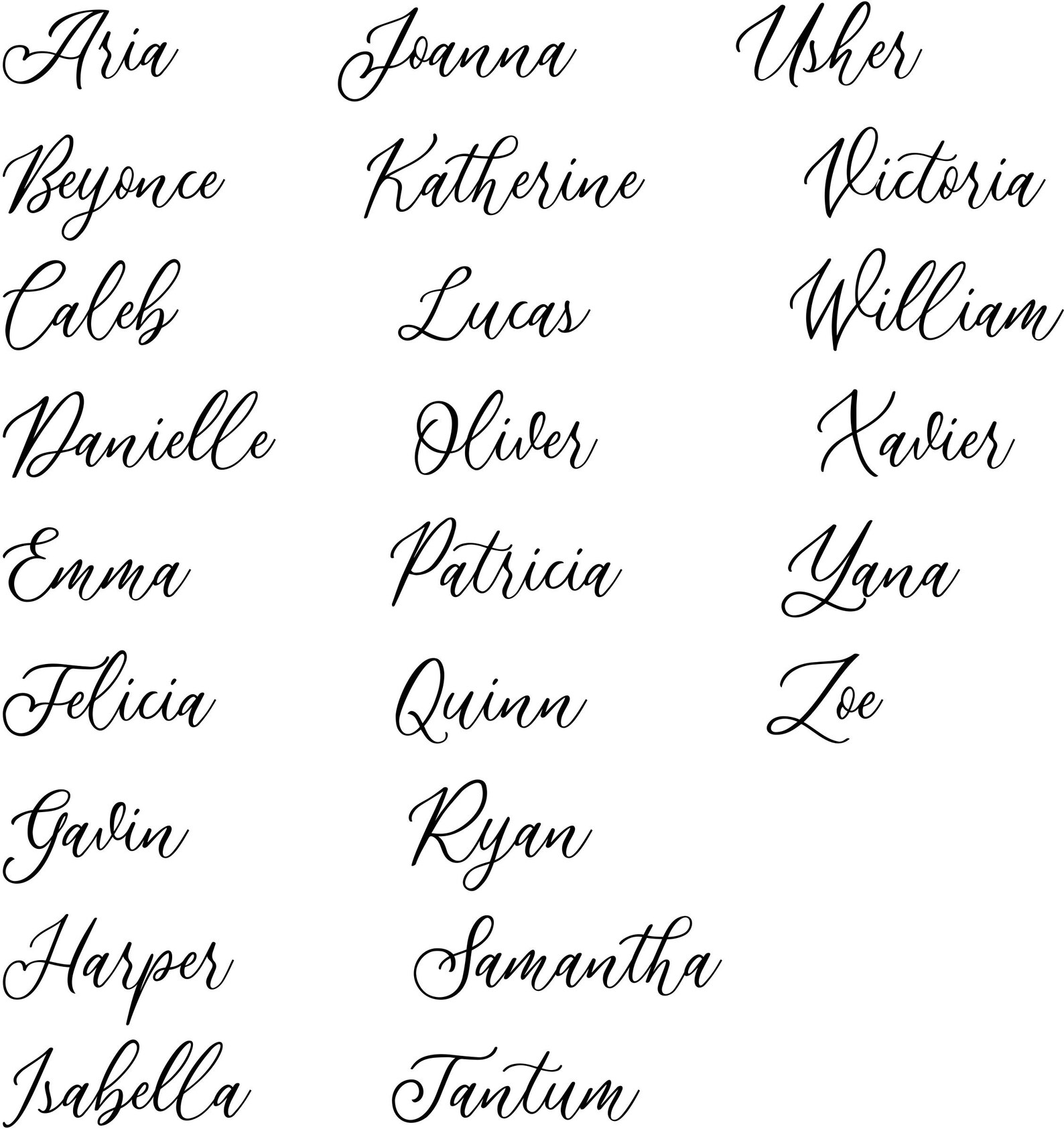 Cutout Name Signs Two Names Calligraphy Nursery Decor | Etsy