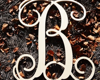 Vine Script Letter - Etsy