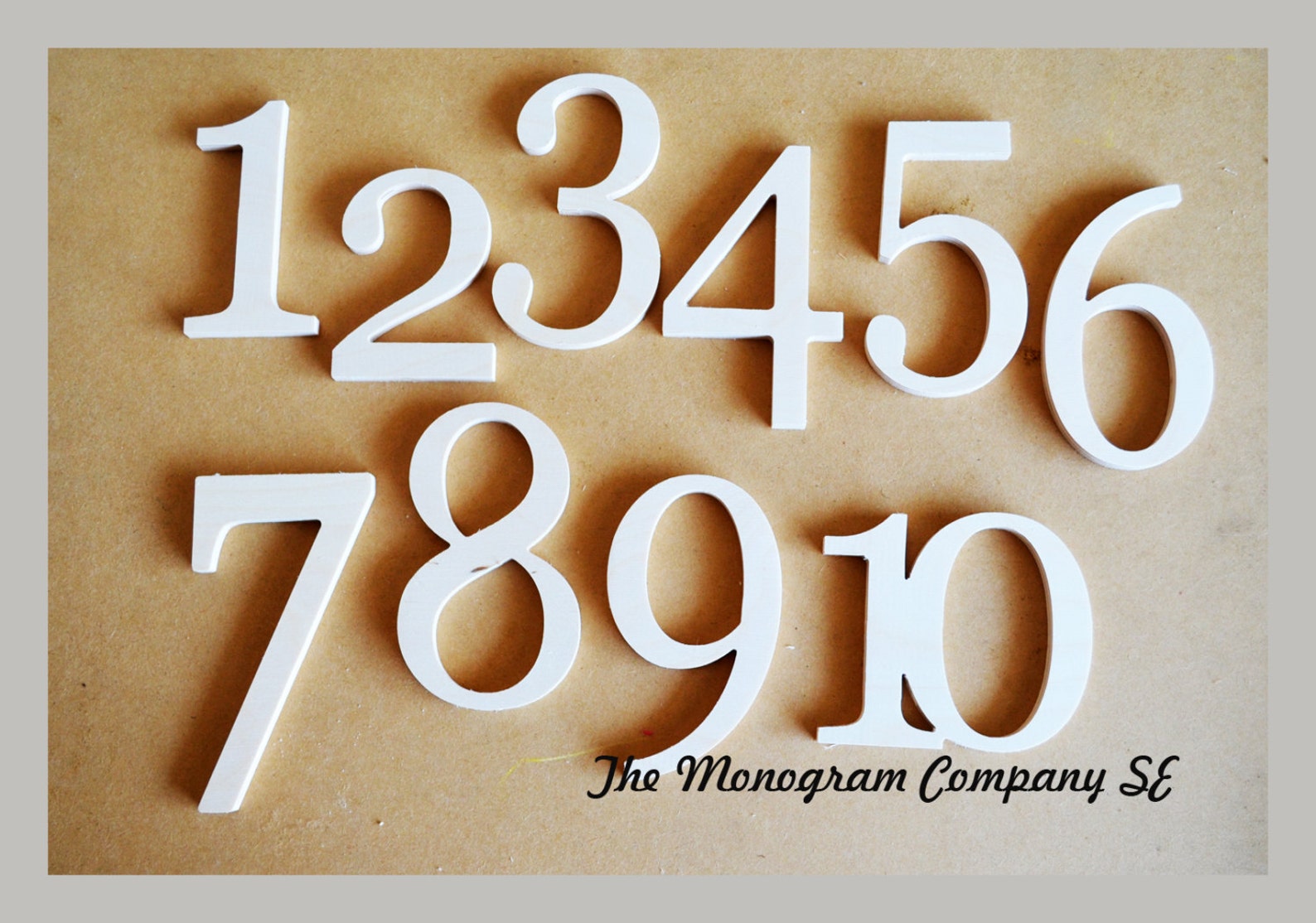 Wooden Numbers Set Painted Numbers 1-10 Wood Baby Shower | Etsy