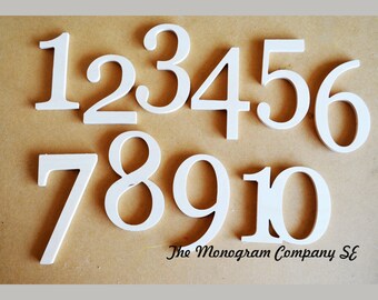 Wooden Number Set Unfinished Numbers 0-10 Wood Baby Shower - Etsy