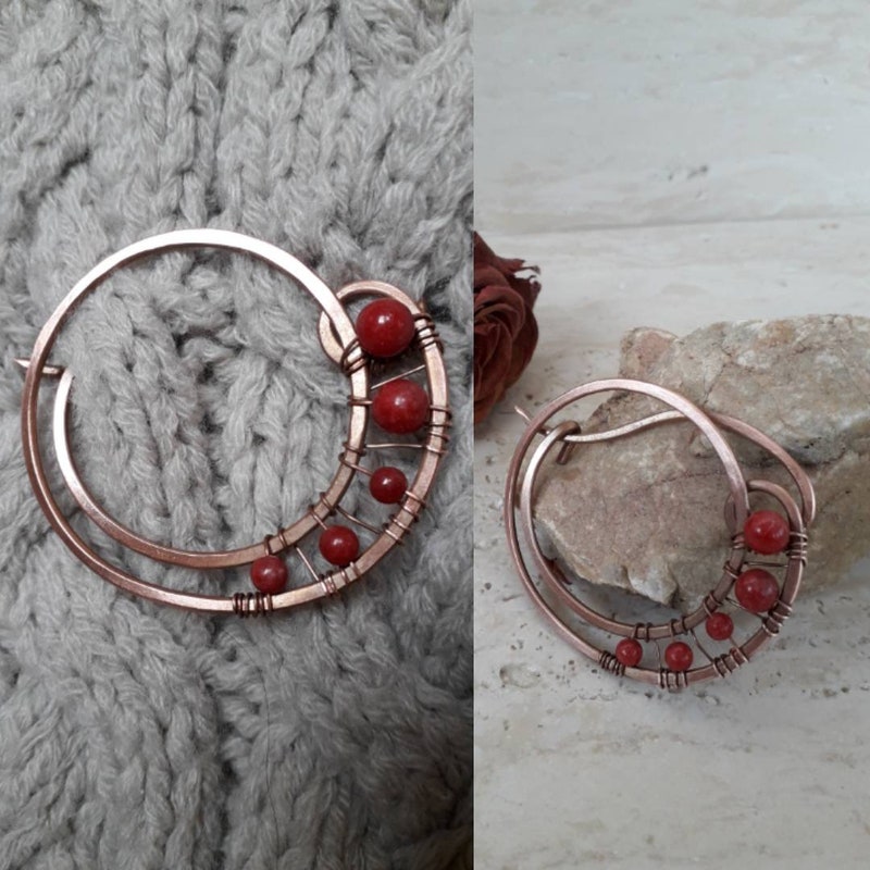 Wire Wrapped Brooch - Etsy