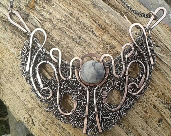 Copper Necklace.copper Wire Necklace,handmade Copper Necklace With ...