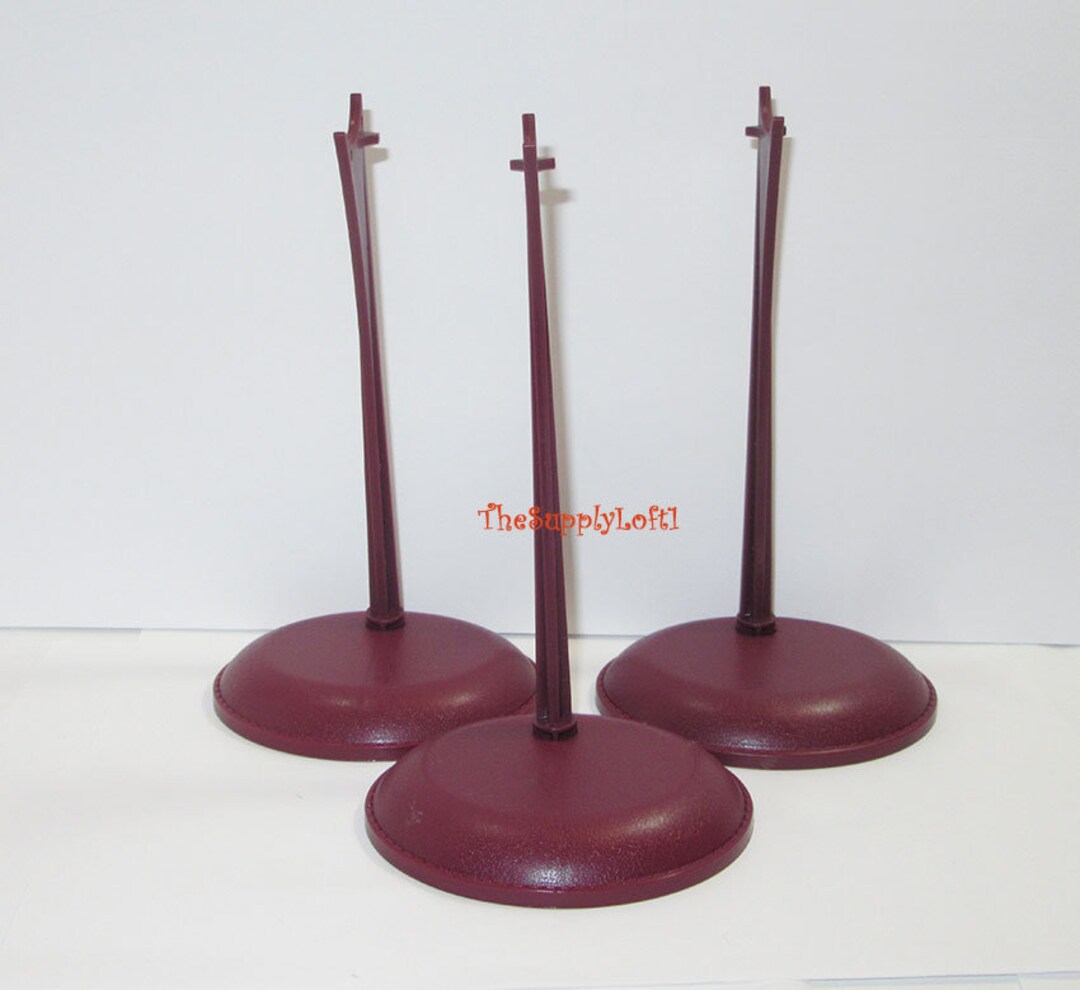 Lot of 3 Maroon My Scene Barbie Doll Stands From 2003 for - Etsy
