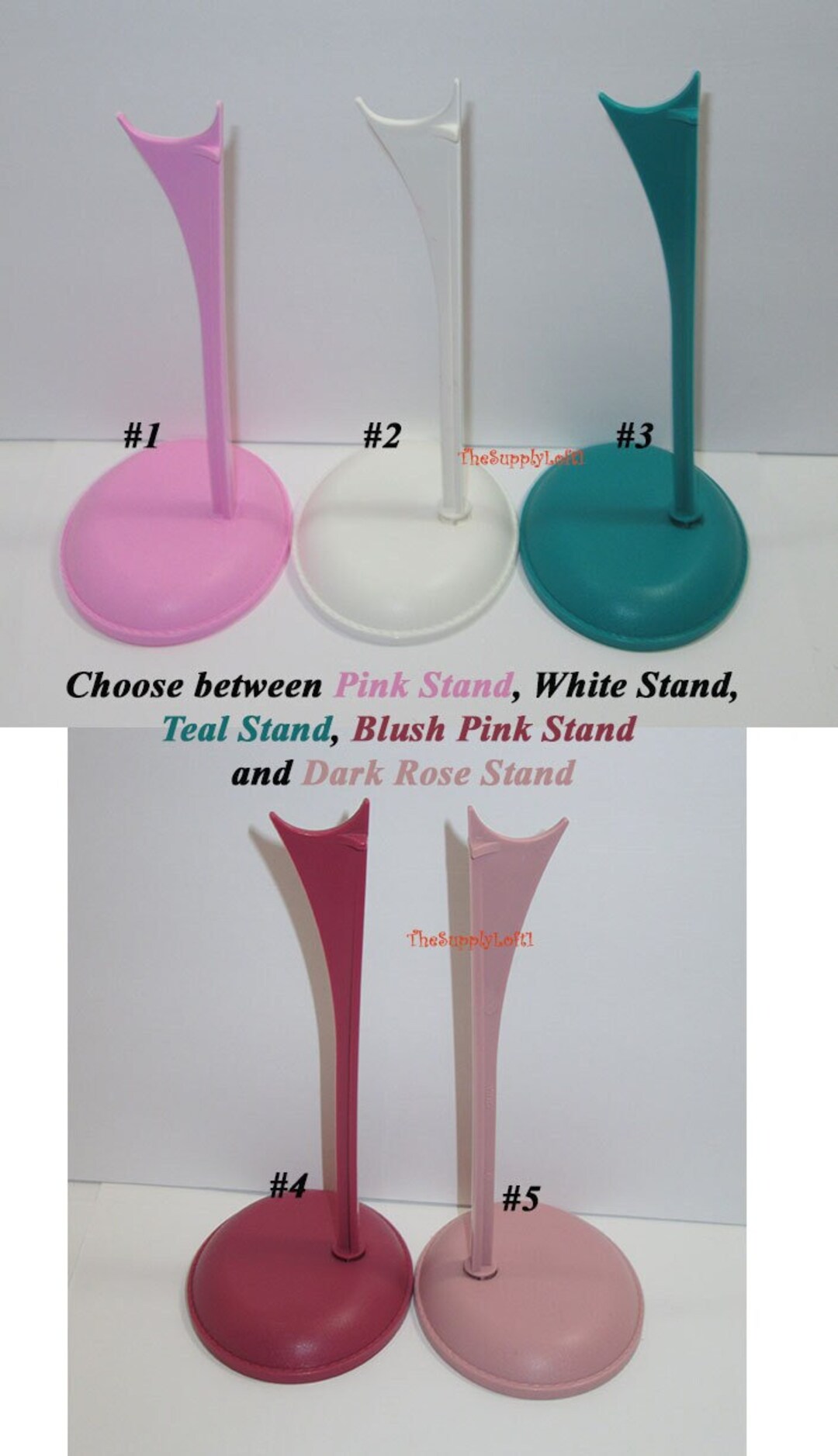 Vintage My Scene Barbie Doll Stands Choice Between Pink, White, Teal ...