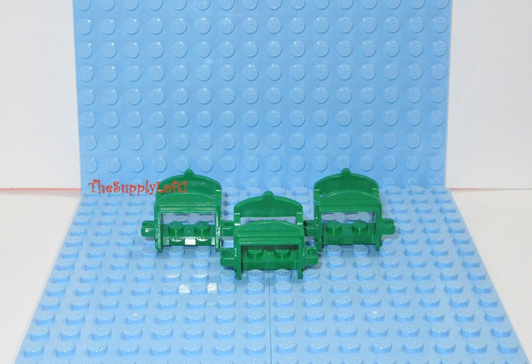 Vintage 3 Green Lego Minifigure Horse Saddles From Castle Series ...
