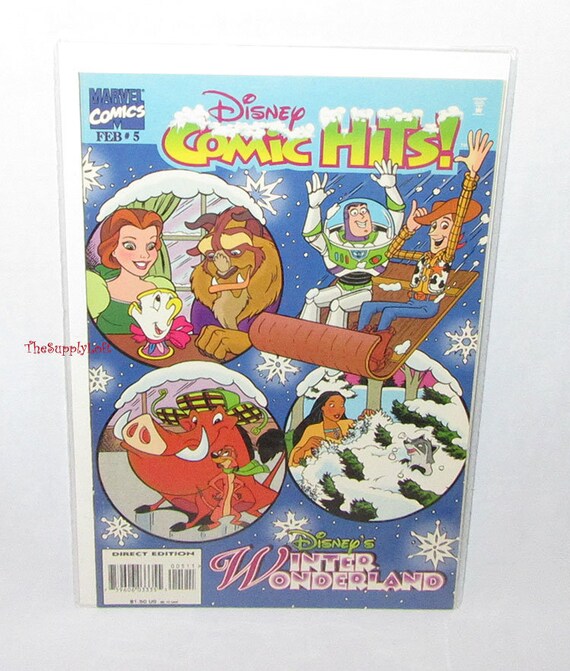 Vintage New Disney Comic Hits Winter Wonderland Marvel Comic | Etsy