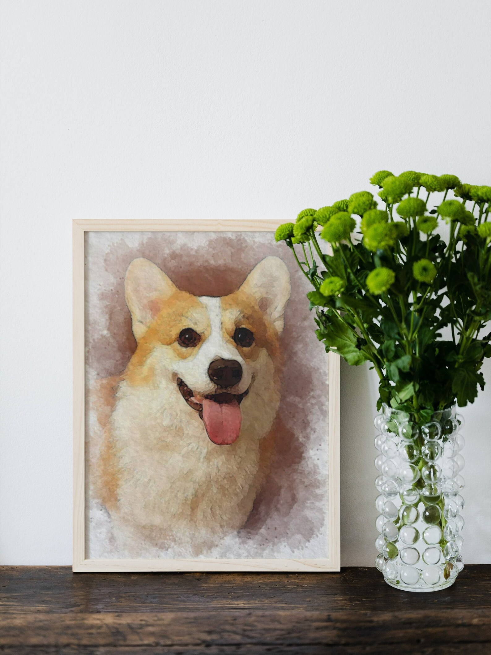 Custom Pet Portrait, Digital Watercolor of Your Pet, Painting of Your ...