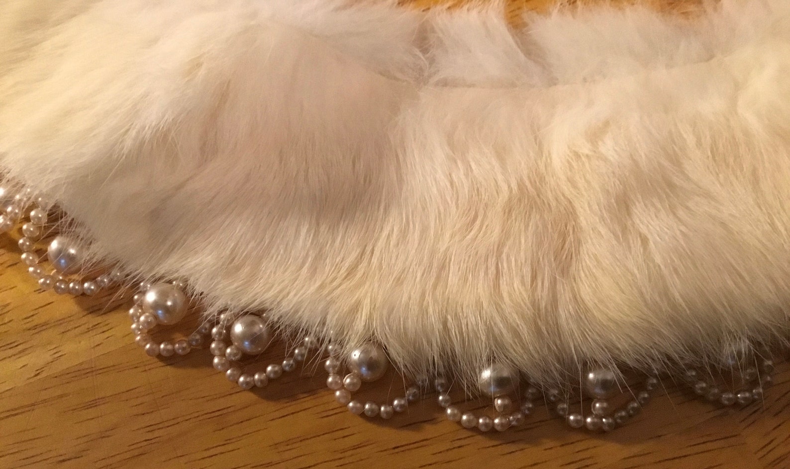 1950s Rabbit Fur Choker Collar Accent Faux Pearl Made in Japan - Etsy