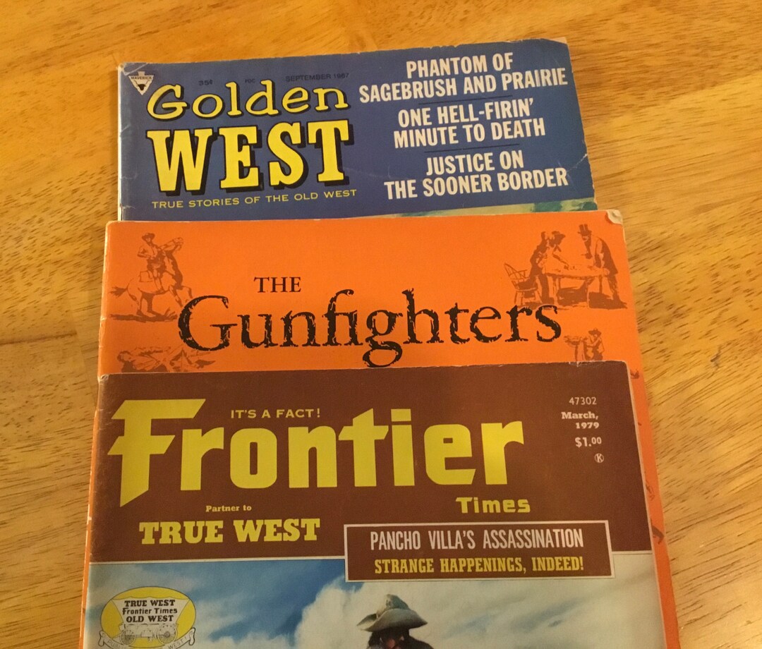 Vintage Old West Cowboys Frontier Gunfighters Books Magazines ...
