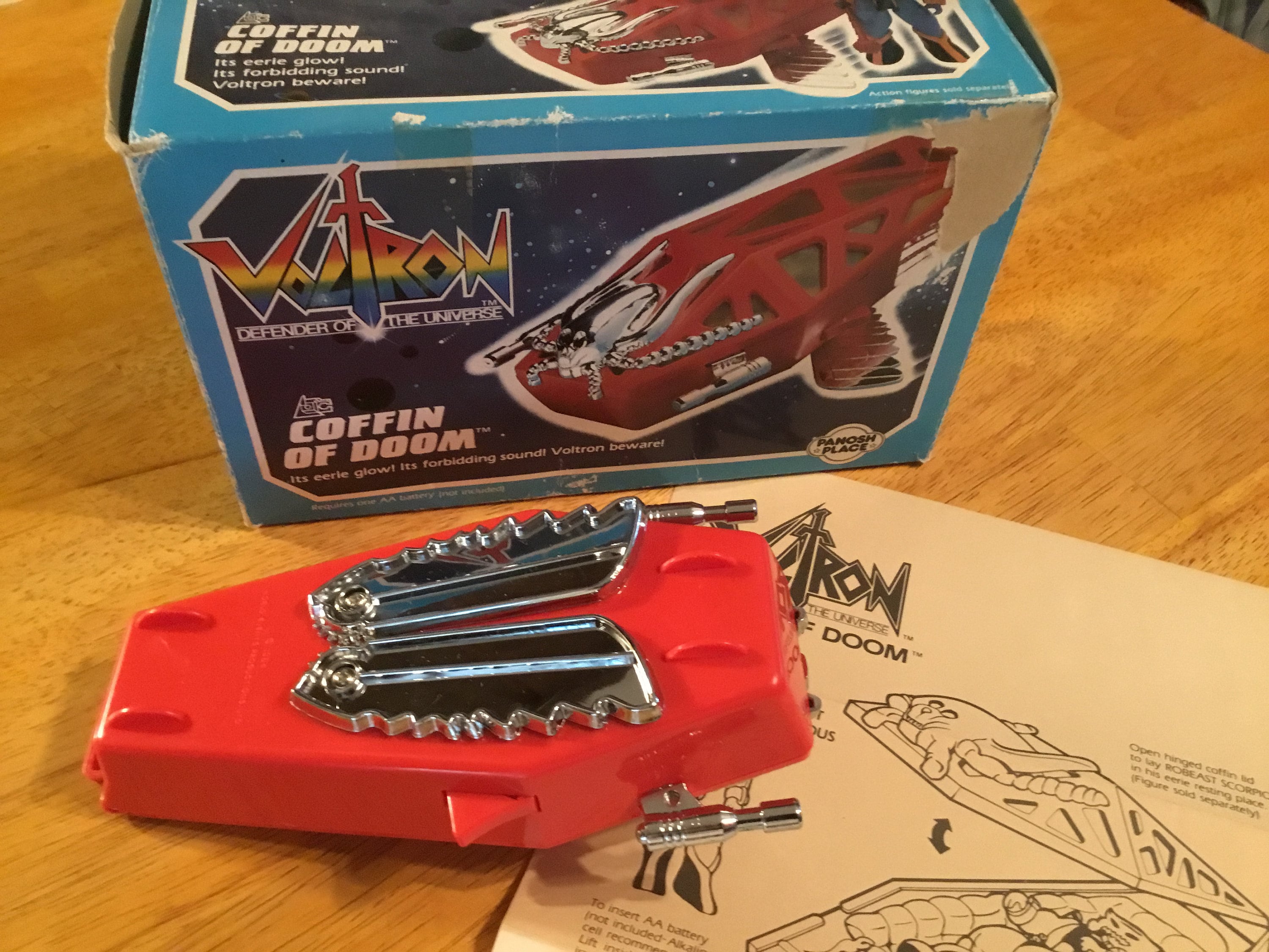 1984 Voltron Coffin of Doom World Events Production MIB Hong Kong ...