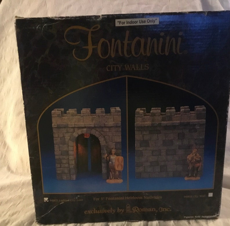 1998 Fontanini MIB City Walls Nativity Christmas Accessory Italy Roman ...