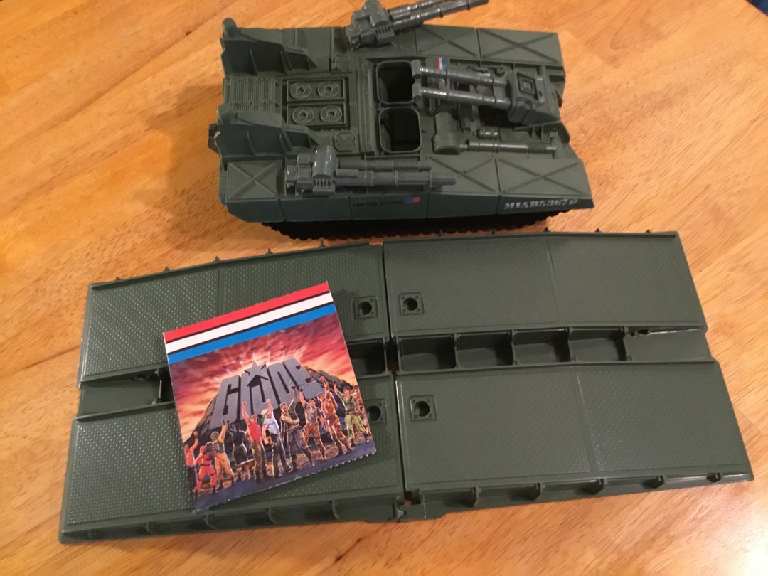 1984 GI Joe Bridge Layer Hasbro Bradly Inc Pawtucket RI Green Plastic ...