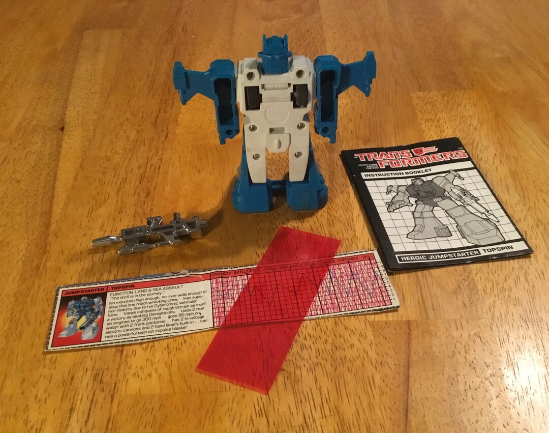 1980s Transformer G1 Top Spin Jumpstarter Spaceship Robot Figure Toy ...
