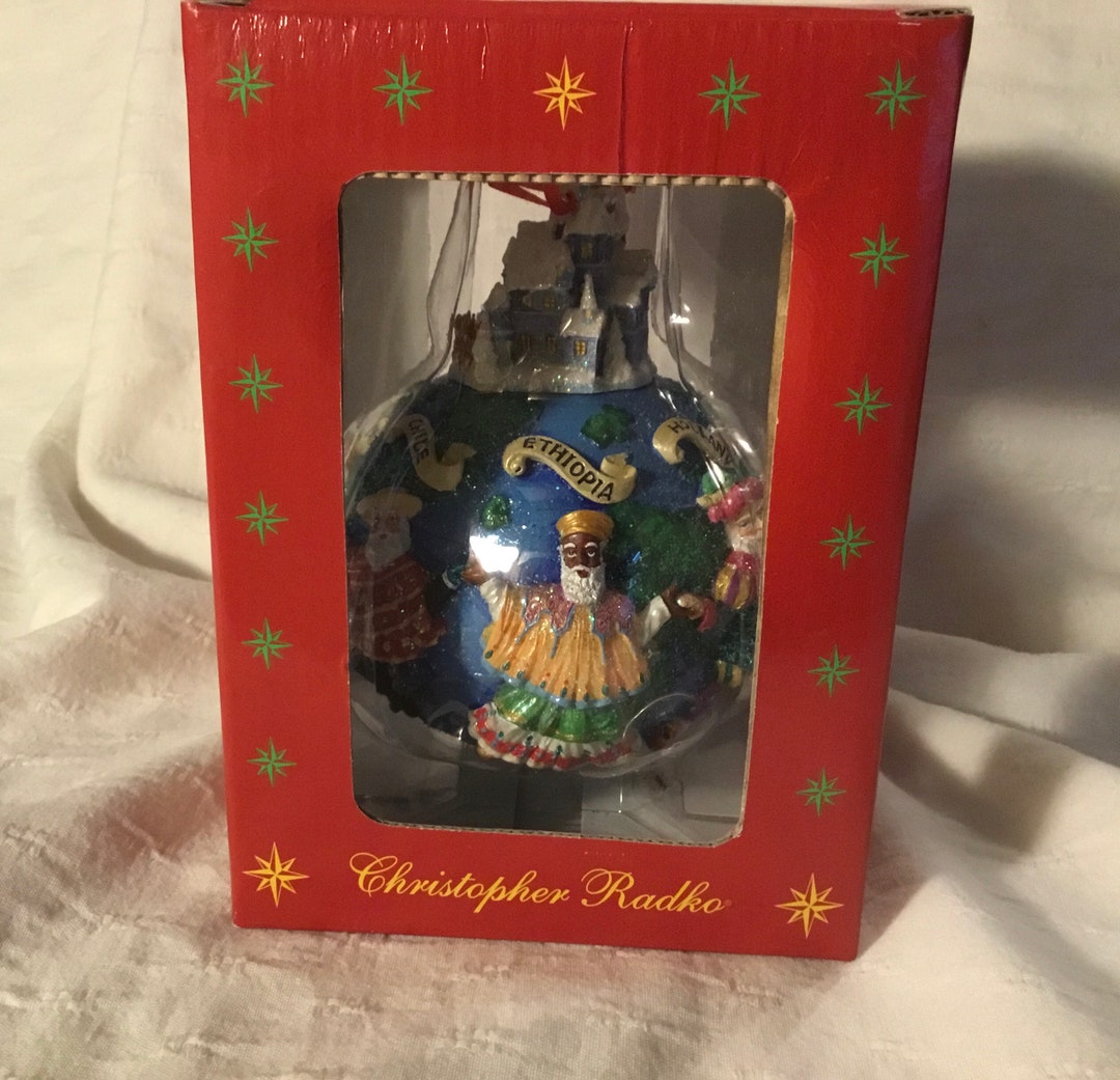 2002 Christopher Radko Christmas Ornament Santa’s Around the World 02 ...