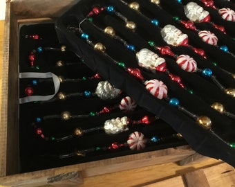 Glass Peppermint Candy Beads - Etsy