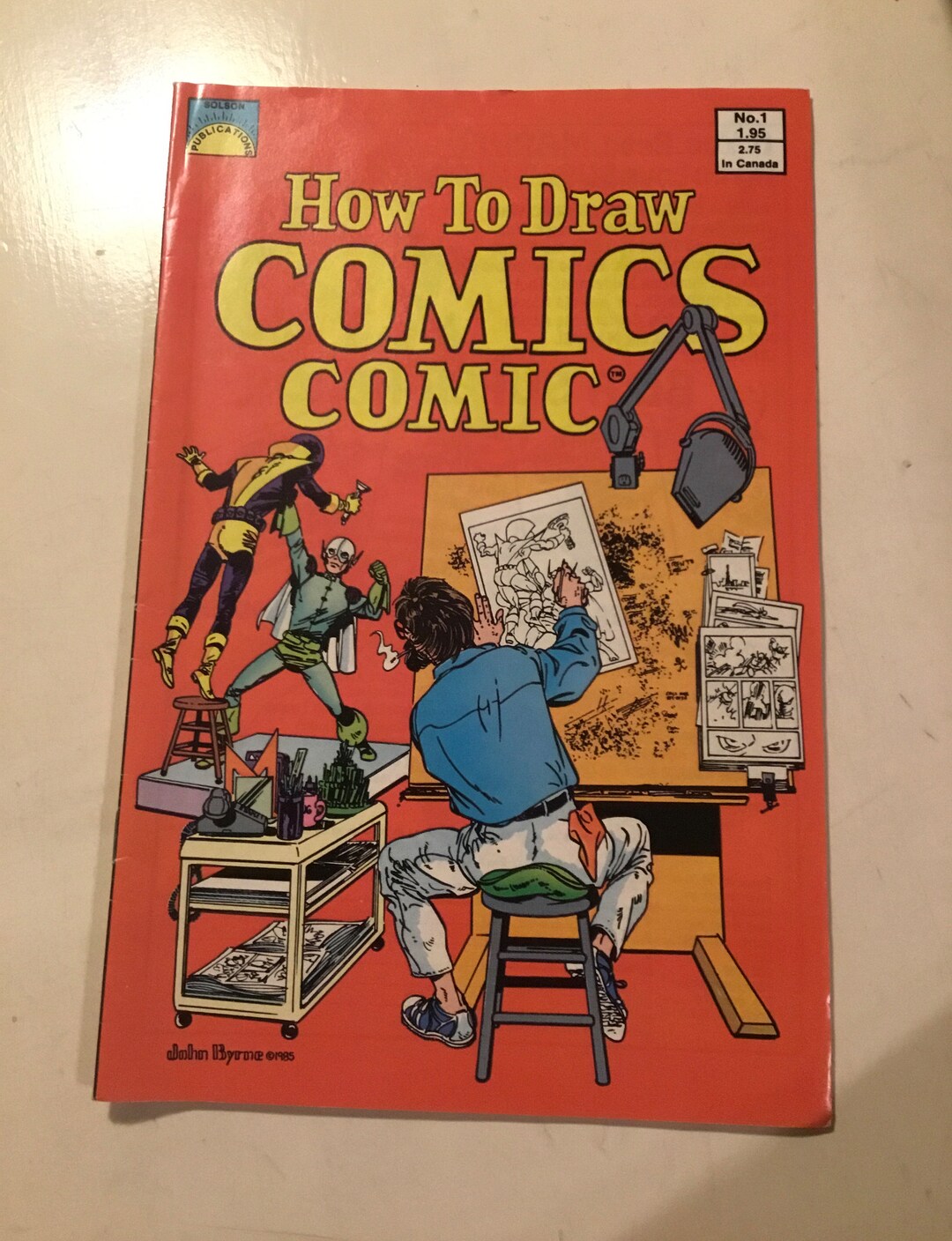 1985 How to Draw Comics Comic Book Number 1 Illustrated Instructions - Etsy