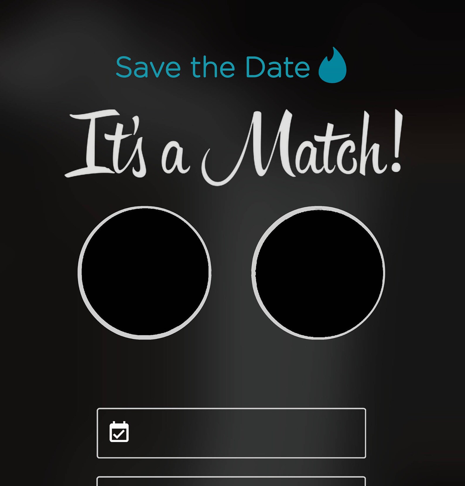 INSTANT DOWNLOAD: Tinder Style Save the Date. Personalizable, Printable ...