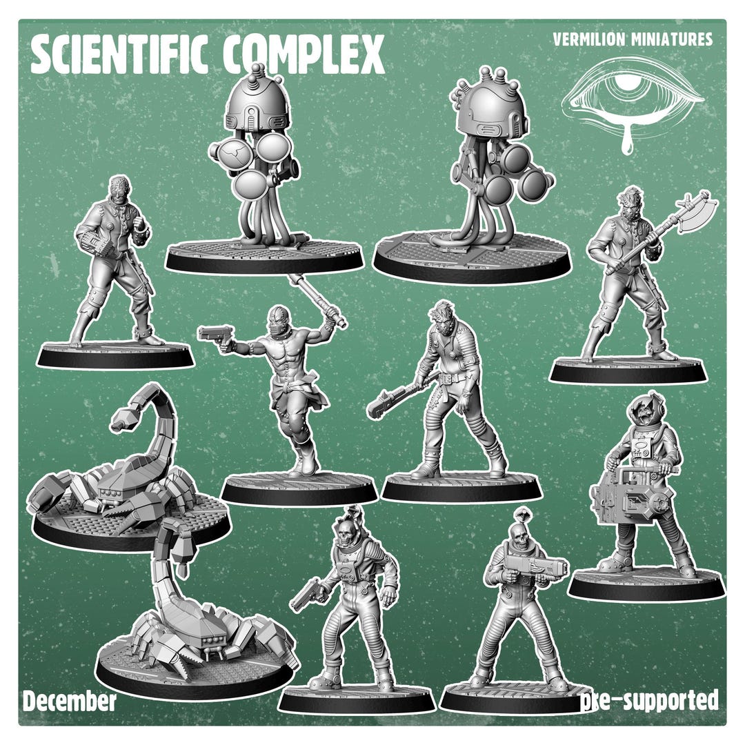Science Complex | Post Apocalypse Minis by Vermillion | 3D Printed ...