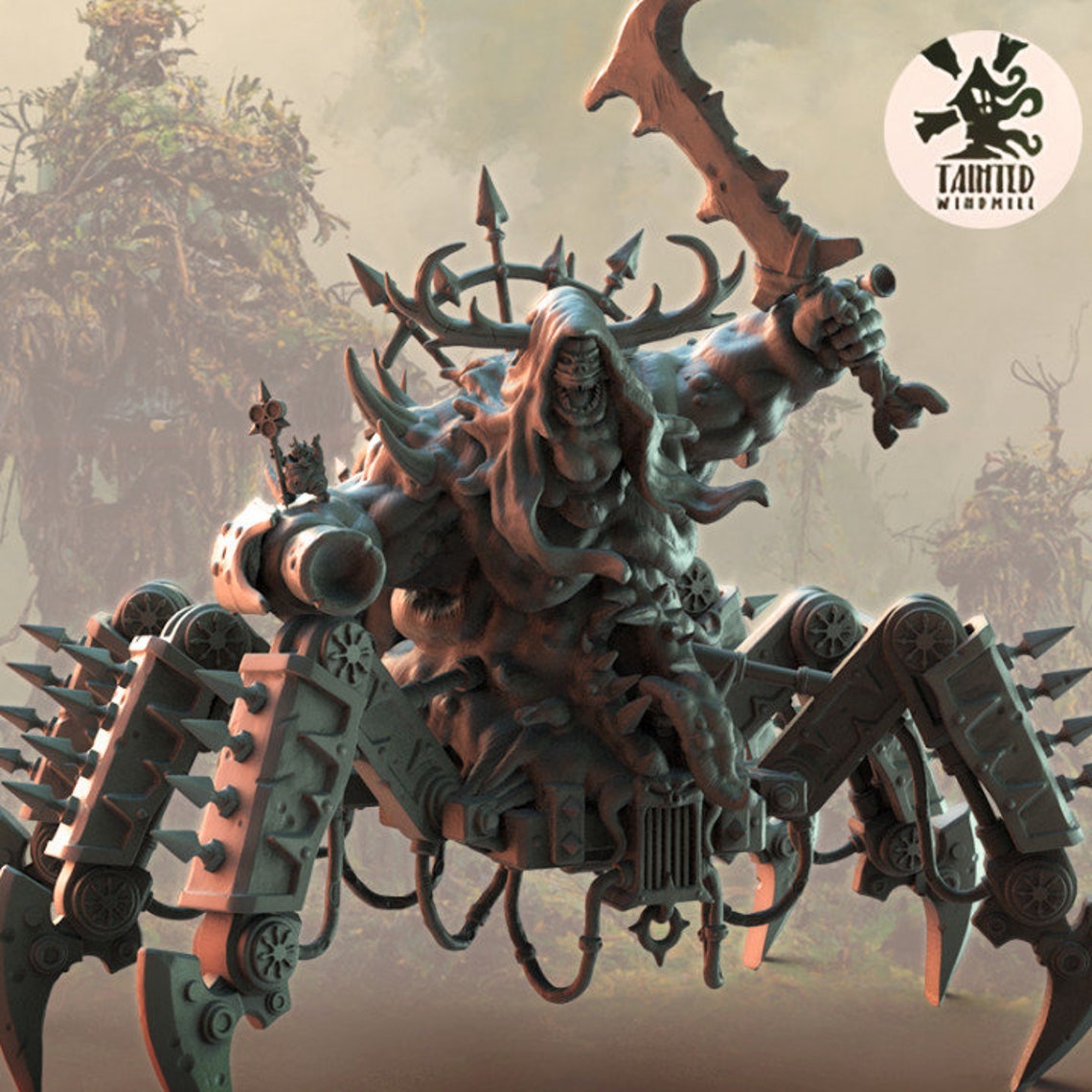 Decay Spider Mech Demonic Decay Mech Spider by Tainted Mill 3D Printed ...