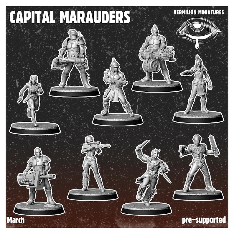 Capital Marauders | Post Apocalypse Minis by Vermillion | 3D Printed ...