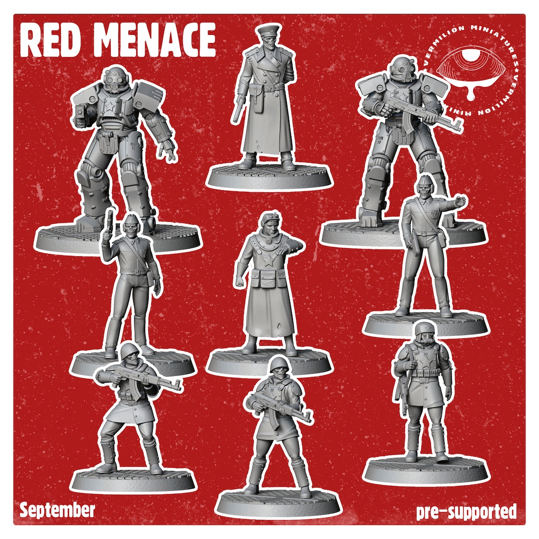 Red Menace | Post Apocalypse Minis by Vermillion | 3D Printed Wargaming ...
