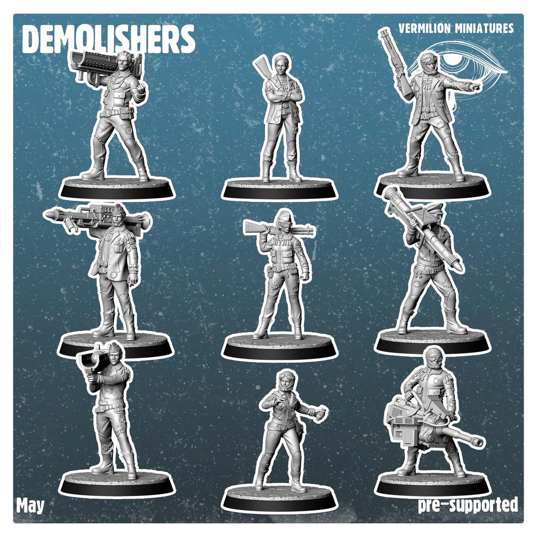 Demolishers | Post Apocalypse Minis by Vermillion | 3D Printed ...