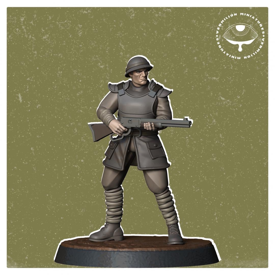 Bear Club | Post Apocalypse Minis by Vermillion | 3D Printed Wargaming ...