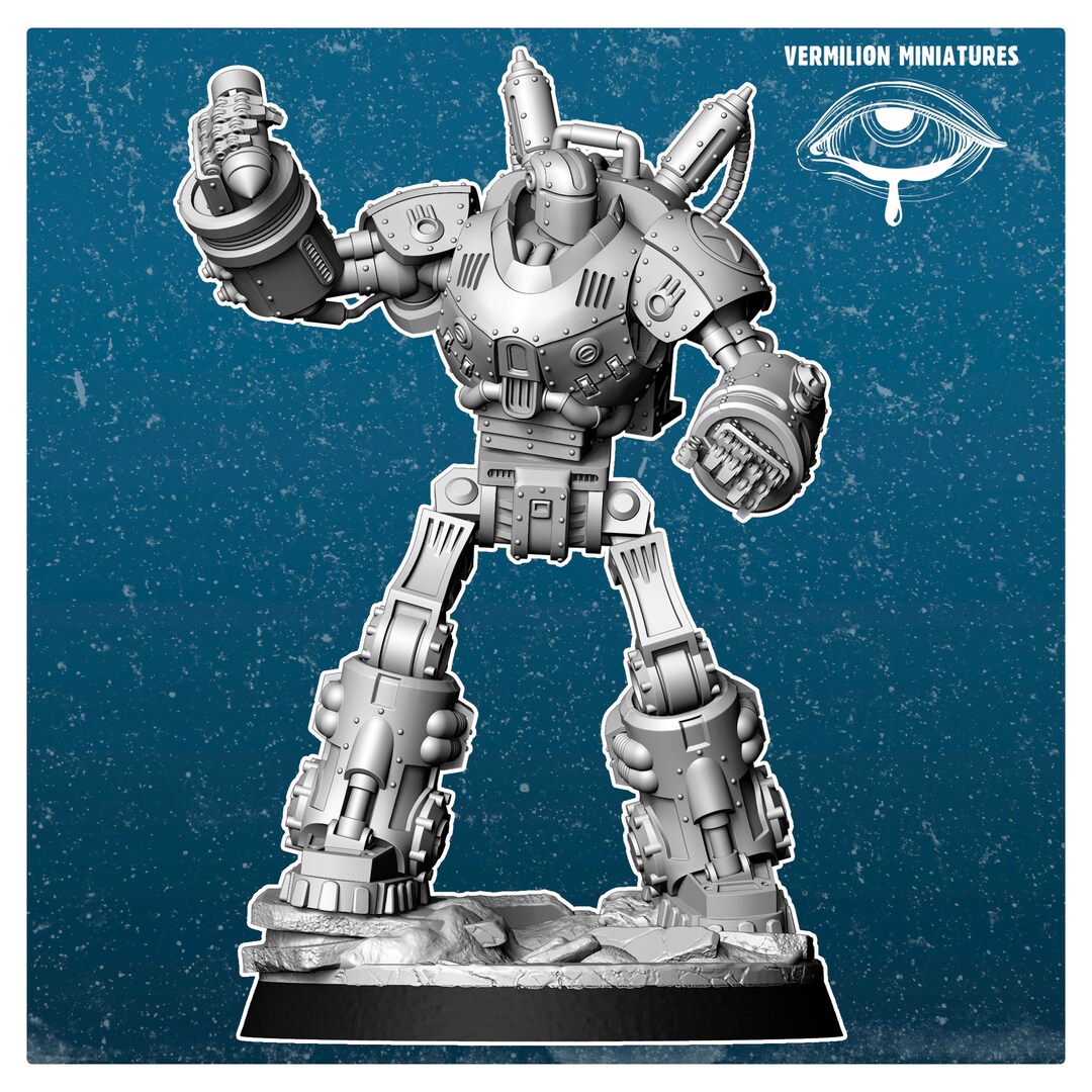 The Steel Defender | Post Apocalypse Minis by Vermillion | 3D Printed ...